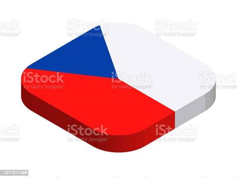 捷克共和國等向3d 標誌向量平面圖標向量圖形及更多捷克國旗圖片 捷克國旗 等軸測投影 一組物體 Istock