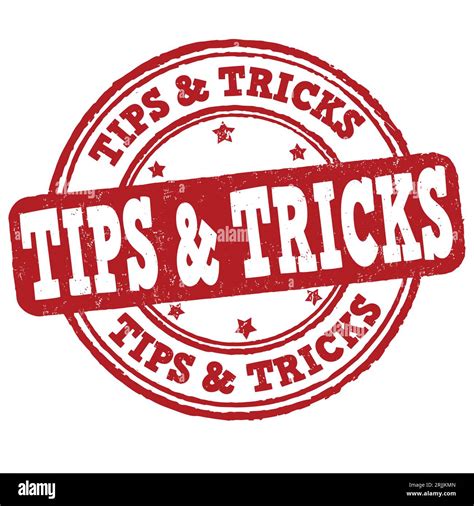 Tips And Tricks Grunge Rubber Stamp On White Background Vector