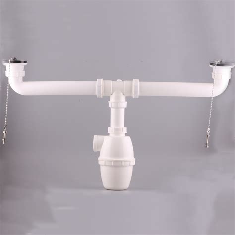 Plastic Pp Basin Drain Bathroom Drainage Cheap Sink Bottle Trap
