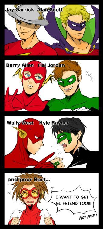 Brat Bart Wally West Bart Kyle Rayner
