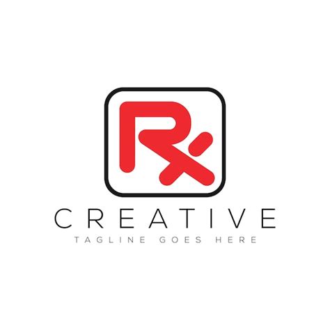 Illustration Vectorielle Du Modèle De Conception De Logo Lettre Rx