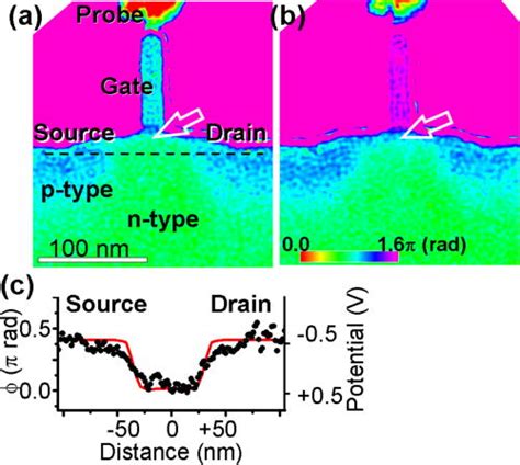 In Situ Electron Holography Of Surface Potential Response To Gate