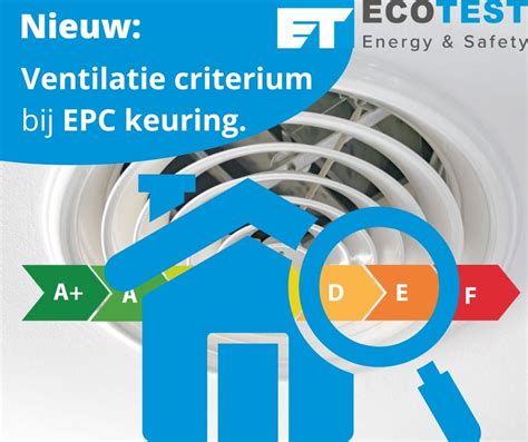 Nieuw Sinds Ventilatie Als Criterium Bij EPC Keuring Ecotest