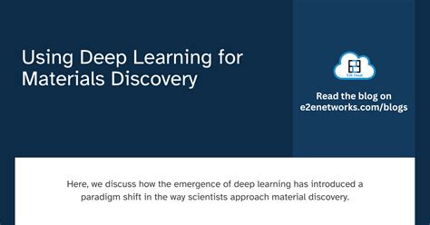 Using Deep Learning For Materials Discovery