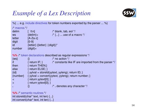 Ppt Overview Of Compiler Generators Yacc Lex Coco R Powerpoint