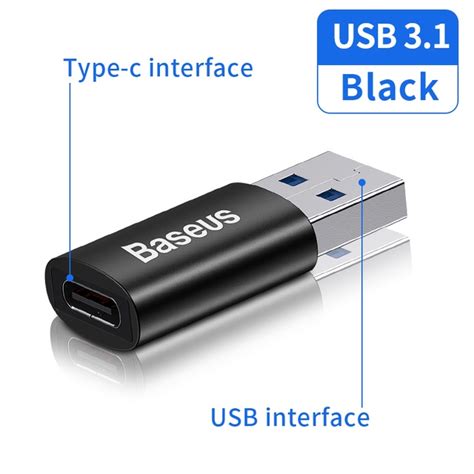 Đầu chuyển đổi USB sang Type C Baseus