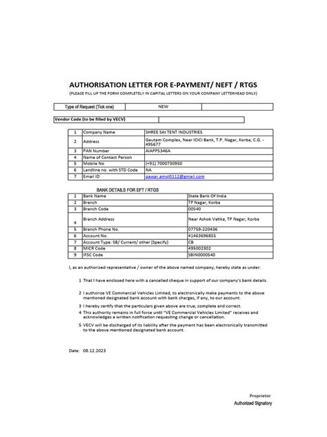 vendor e payment authorisation 1 pdf