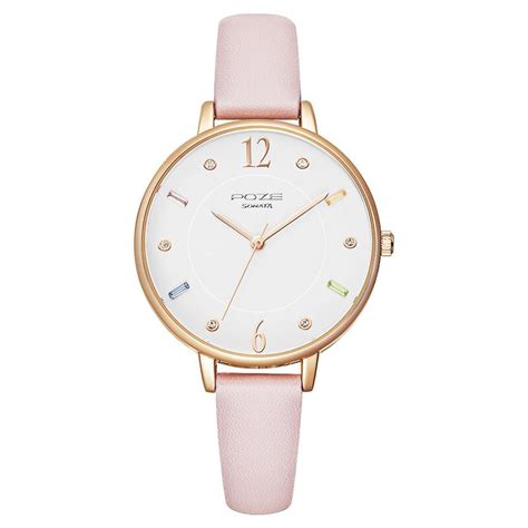 Buy Online Poze By Sonata Quartz Analog White Dial Pu Leather Strap