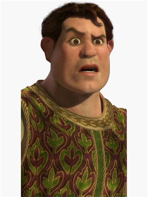 Handsome Shrek Sticker For Sale By Rowanytoduane Redbubble