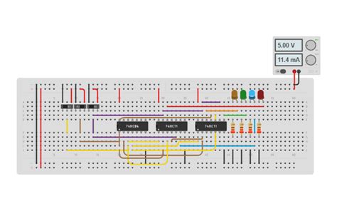 Circuit Design 1 To 4 Demux Tinkercad