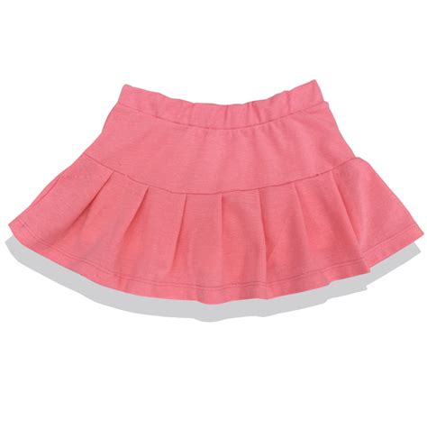Saia Short Infantil 1 A 8 Anos Piquê Rosa Neon Pólibólebuu