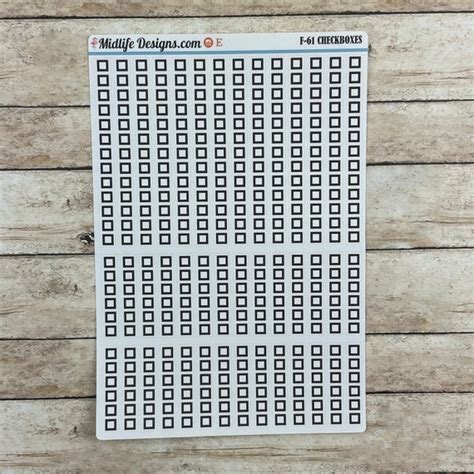 Papercraft Daily Duo 7x9 Check Box Stickers To Do List Checkboxes Daily