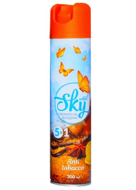 Освежитель воздуха SKY WIND 300 мл Антитабак - Avocado Beauty Shop
