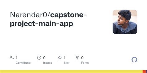 GitHub Narendar Capstone Project Main App