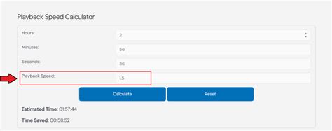 Playback Speed Calculator