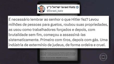 Israel Volta A Exigir Retratação De Lula Pela Comparação Entre A Guerra