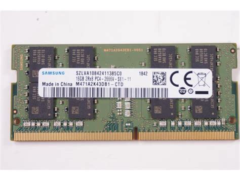 M471A2K43DB1-CTD Samsung 16GB PC4-21300 DDR4-2666MHz SO-DIMM I7590 ...