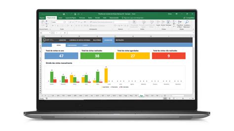 Planilha de Controle de Visitas à Clientes em Excel 4 0