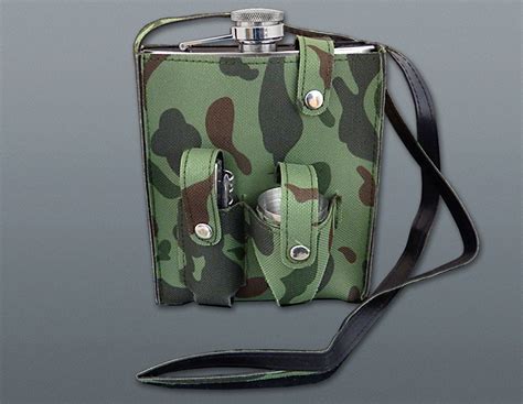 Camo Case Hip Flask Hip Flasks Hip Flasks Steel Don Marco International Sp Z O O