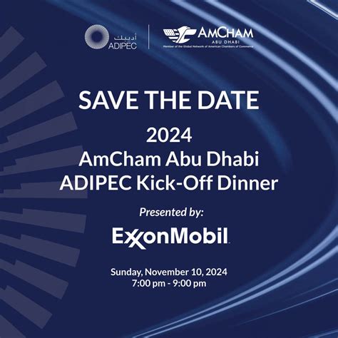 2024 AmCham Abu Dhabi ADIPEC Kick Off Dinner AmCham Abu Dhabi