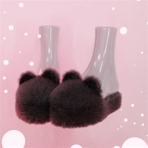 Second Life Marketplace Palette Hazel Slippers Black