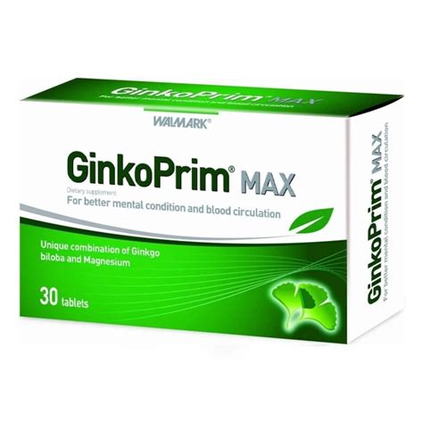 Buy Boost Your Brain Power With Walmark Ginko Prim Max 60 Tablets