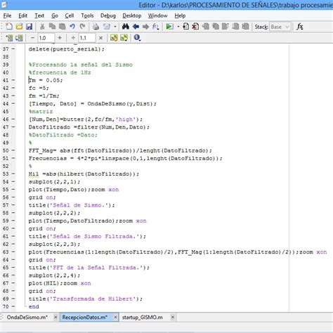 Matlab Problemas Con Los Datos