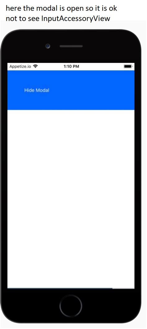React Native IOS InputAccessoryView Disappear From The Screen After Close Modal Stack Overflow