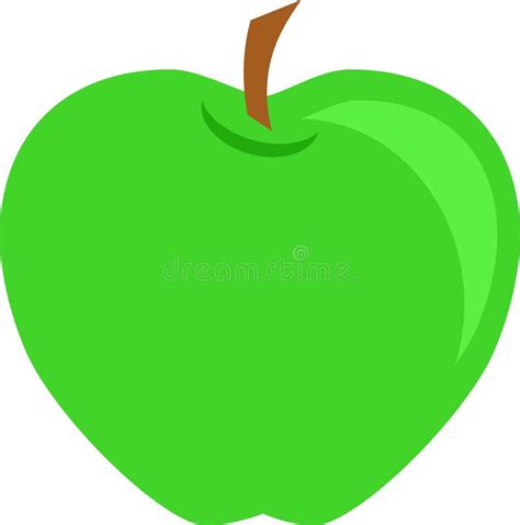 Green Apple Fruit Vector Isolated Stock Vector Illustration Of Nature