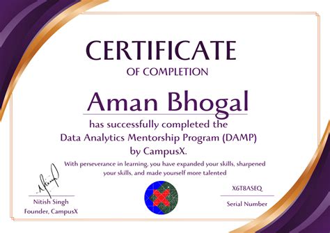 Course Name Data Analytics Mentorship Program Damp