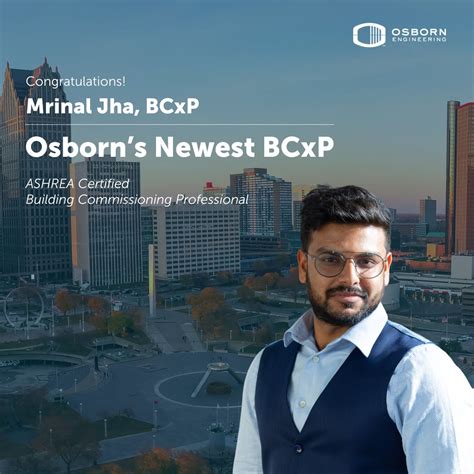 Osborn Engineering On Linkedin We Are Thrilled To Announce That Mrinal