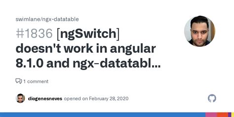 Ngswitch Doesnt Work In Angular 810 And Ngx Datatable 1502 · Issue 1836 · Swimlanengx