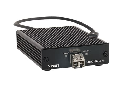 Solo10g 10gbase T 10gb Ethernet Thunderbolt Adapter Sonnettech