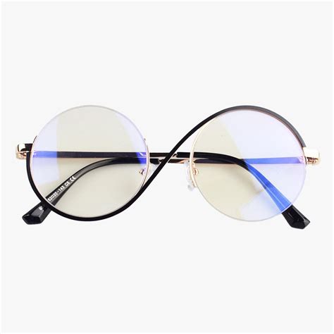 S Frame Curved Round Glasses • Aesthetic Clothes Shop