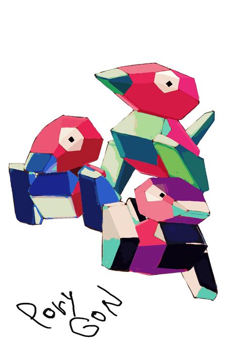 Porygon Pokemon Drawn By 01coil Danbooru