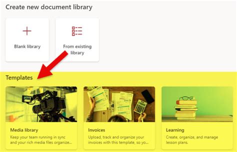 How To Create A Document Library In Sharepoint Online Using The Library Templates Sharepoint Maven