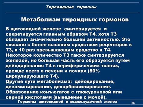 Гормоны щитовидной и поджелудочной желез. (Лекция 13) - презентация онлайн