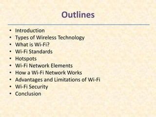 Wireless Technology Wi Fi PPTX Internet Computing
