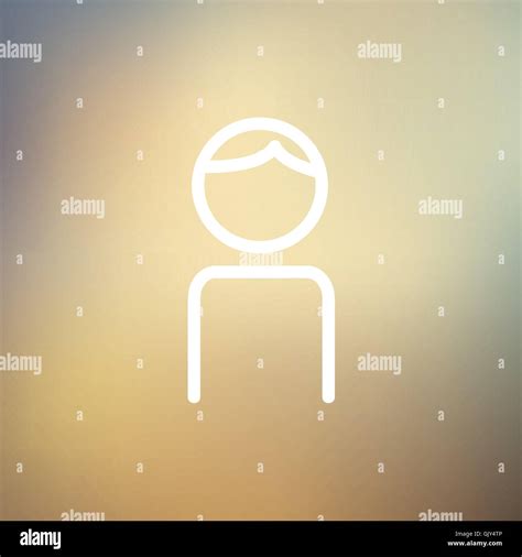 Male Thin Line Icon Stock Vector Image And Art Alamy