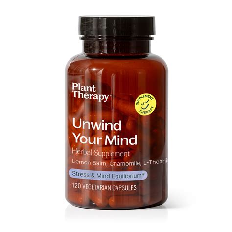 Unwind Your Mind Supplement Stress Relief Supplement Plant Therapy