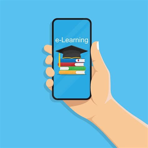 Mobile Learning Applications Vectors And Illustrations For Free Download