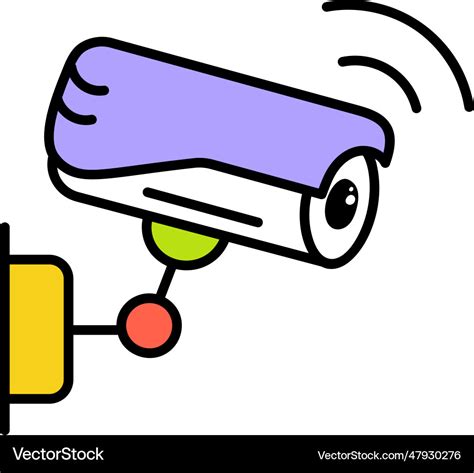 Cctv Camera Royalty Free Vector Image Vectorstock
