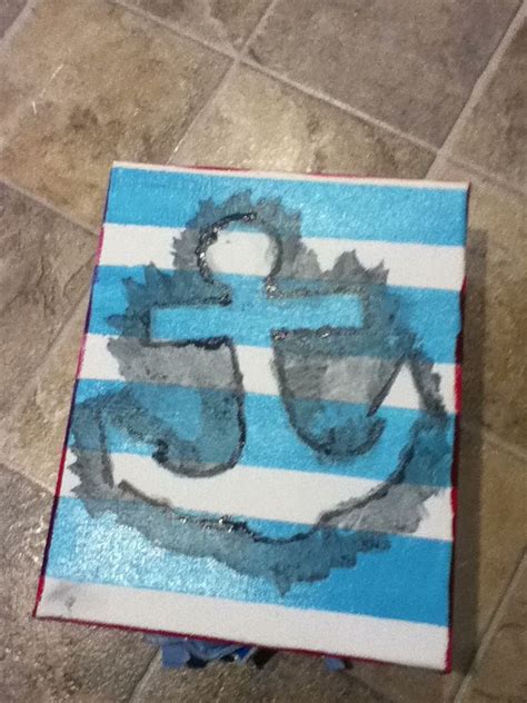 diy striped anchor canvas diy stripe crafts to do anchor canvas