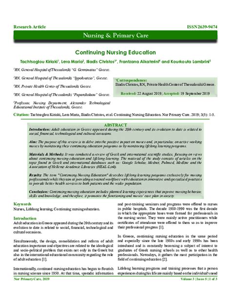 Pdf Continuing Nursing Education