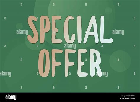 Writing Displaying Text Special Offer Business Approach Selling At A Lower Or Discounted Price