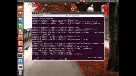 33 Video Tutorial Install Flash Plugin Di Linux Ubuntu 1110 Youtube