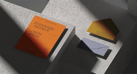 Premium Psd Stationery Composition Mockup Design