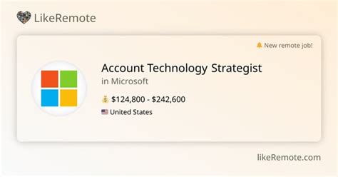 📩 Account Technology Strategist At 🏢 Microsoft Salary 💰124800