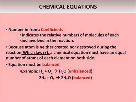 CALCULATIONS WITH CHEMICAL FORMULAS AND EQUATION PPT Chemistry Science