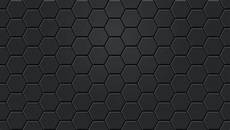 디자인 및 프리젠테이션을 위한 검은색 육각형 타일 패턴 배경 원활한 벽지 프리미엄 벡터